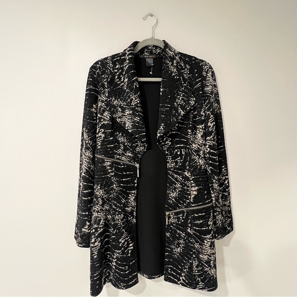 Eva Zarro | Jackets & Coats | Eva Varro Pebbled Textured Knit Openfront ...